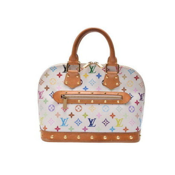 Louis Vuitton | Bags | Louis Vuitton Multicolor Alma White Bag | Poshmark
